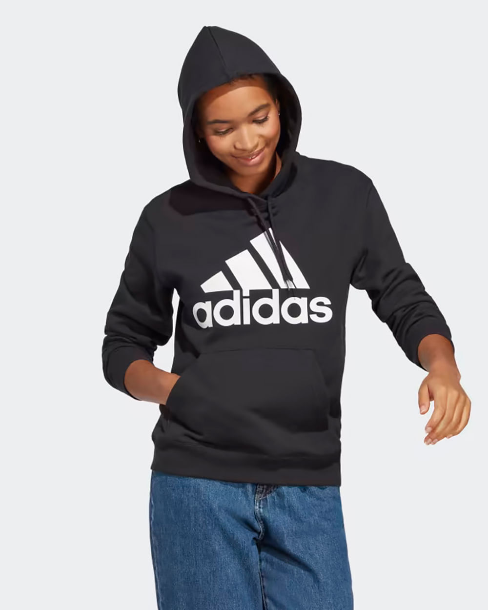 Blusa de Moletom Feminina Adidas Essentials Big Logo - Drastosa | Só as ...