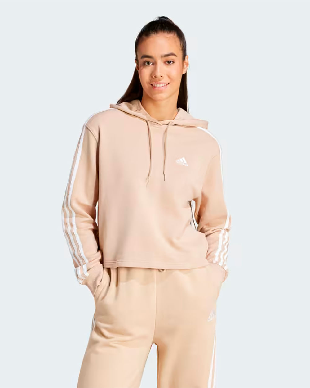 Blusa de Moletom Feminina Adidas 3-Stripes - Drastosa | Só as Melhores ...