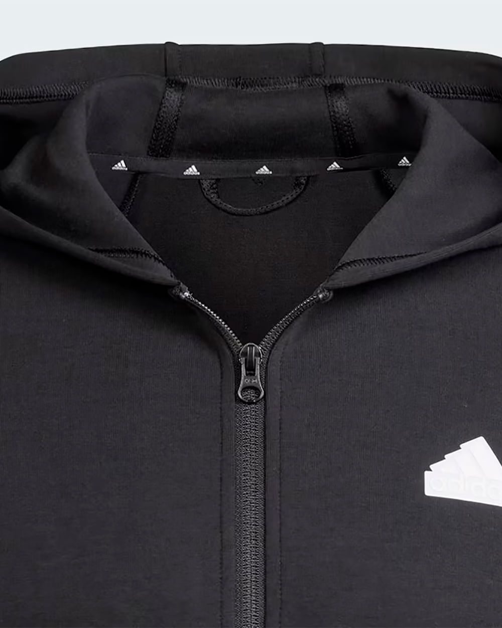 Jaqueta de Moletom Capuz Zíper Future Icons Três Listras - Drastosa ...