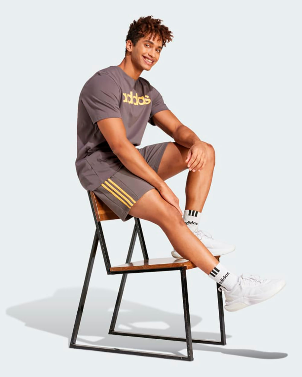 Camiseta Masculina Adidas Essentials Linear Embroidered Logo - Drastosa ...