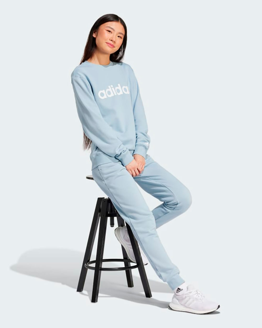 Blusa de Moletom Feminina Adidas Essentials Linear - Drastosa | Só as ...